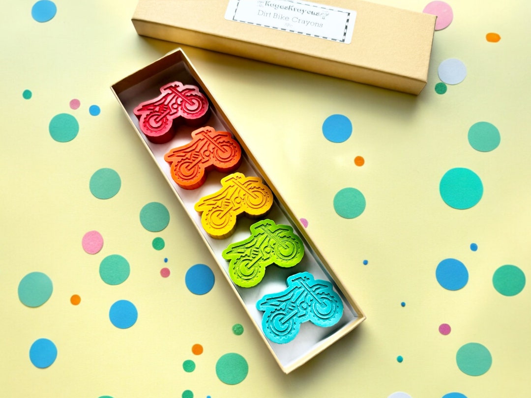 Dirt Bike Crayons - Dirt Bike Party Favors - Motocross Birthday Party ...
