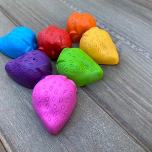 Strawberry Crayons - Strawberry Party Favors - Strawberry Birthday ...