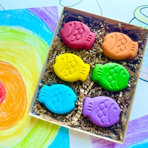 Fish Crayons - Kids Gifts - Stocking Stuffers for Kids - Easter Basket ...