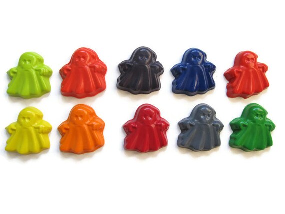 Ghost Crayons set of 10 - Halloween Crayons - Halloween Party Favors ...