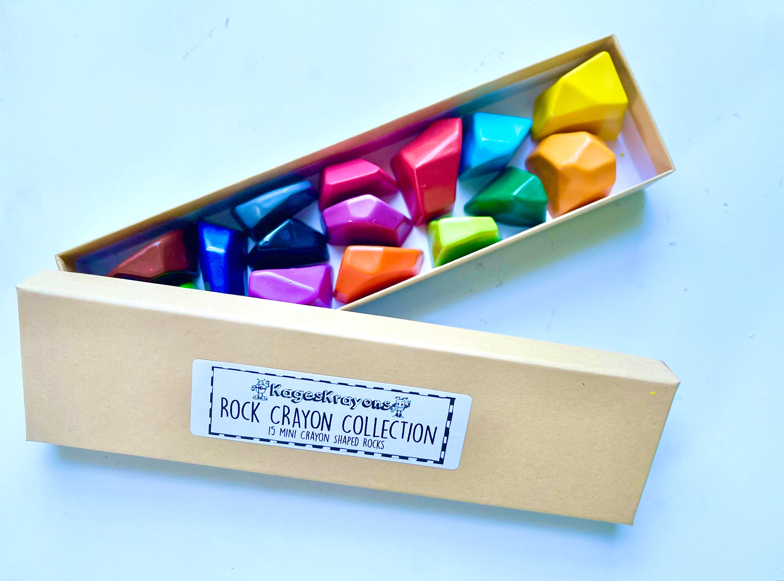 Rock Crayon Collection Gem Crayons Kids. Party Favors - Etsy UK