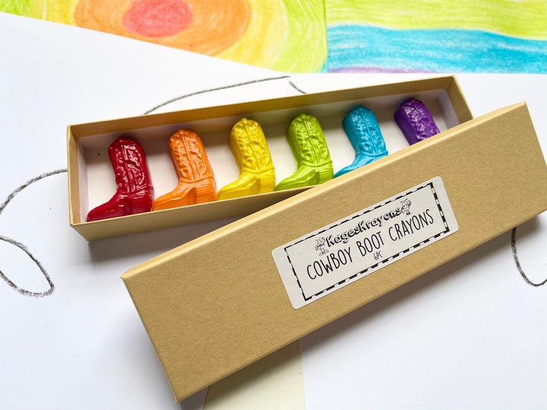 Cowboy Boot Crayons Stocking Stuffers for Kids Kids Gifts - Etsy