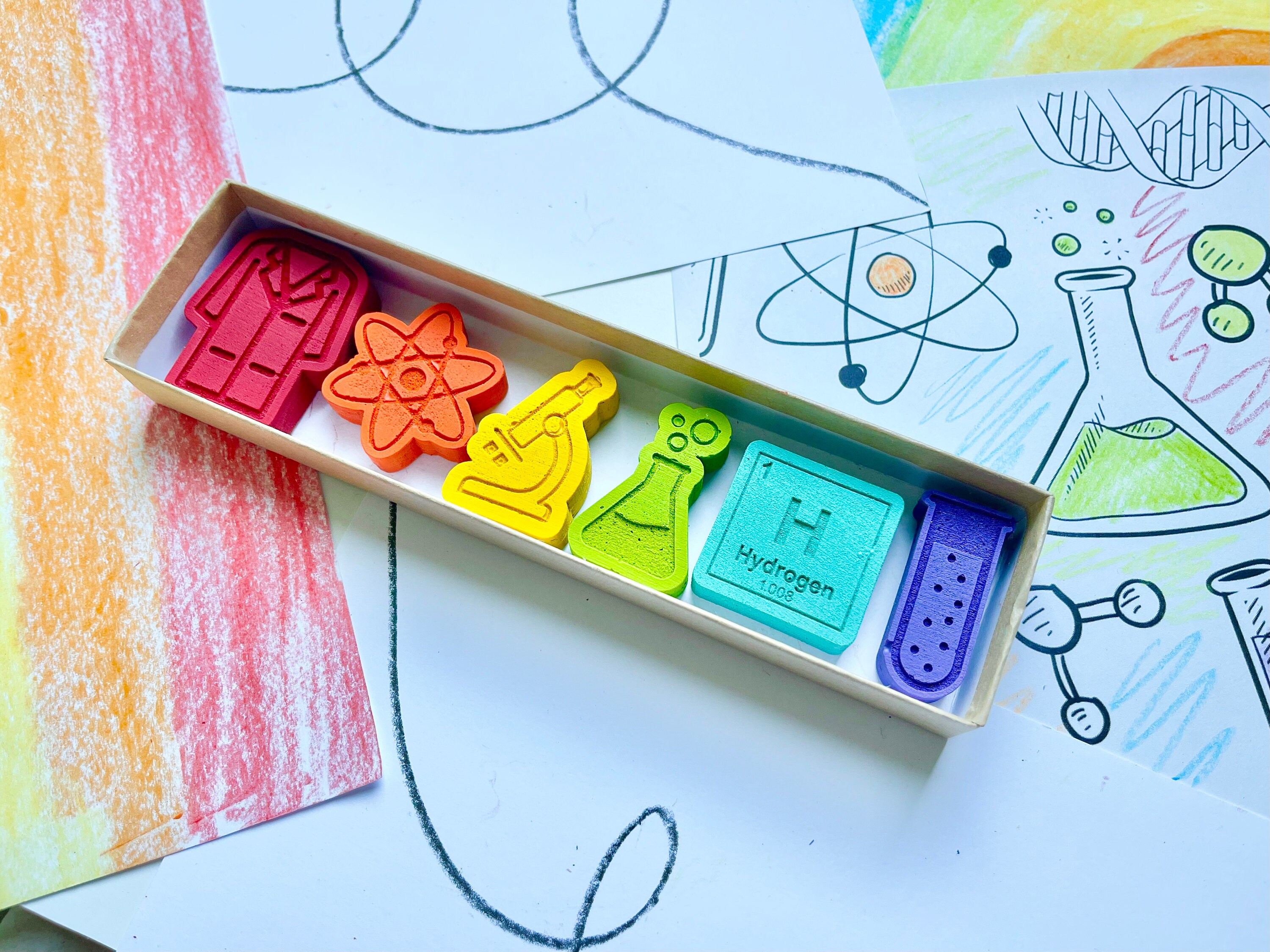 Back to School Gifts for Kids Science Crayons Kids - Etsy