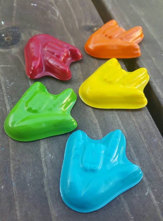 I love you sign language crayons set of 10 - Sign Language Party Favors ...
