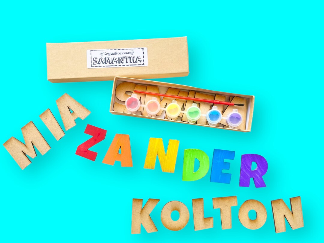 Personalized Name Paint Kit Paint Your Own Name - Etsy