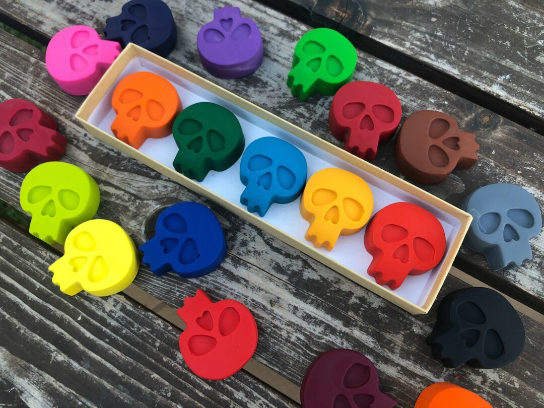 Halloween Skull Crayons - Halloween Treats - Halloween Gifts for Kids ...