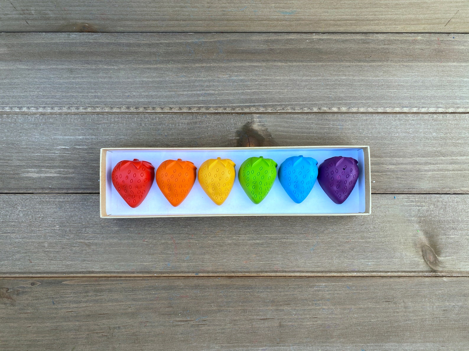 Strawberry Crayons Strawberry Party Favors Strawberry - Etsy