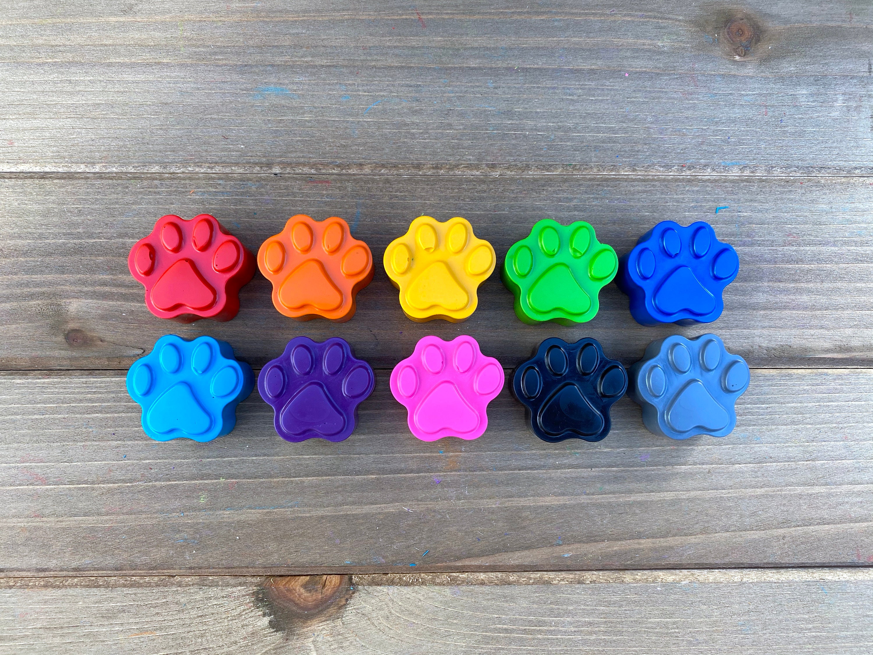 Dog Paw Print Crayons 10 Dog Party Favors Puppy Party Favors - Etsy