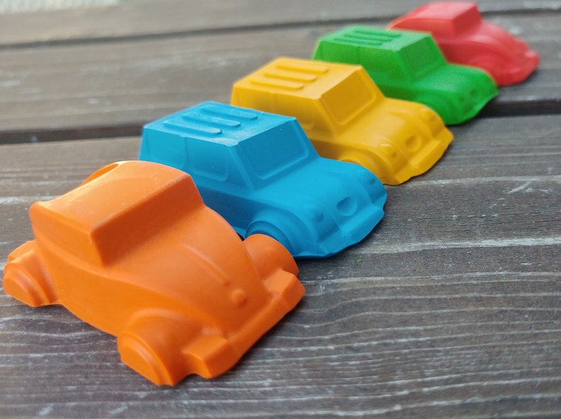 Car Crayons Set of 5 Car Party Favors Cars Party Kids - Etsy