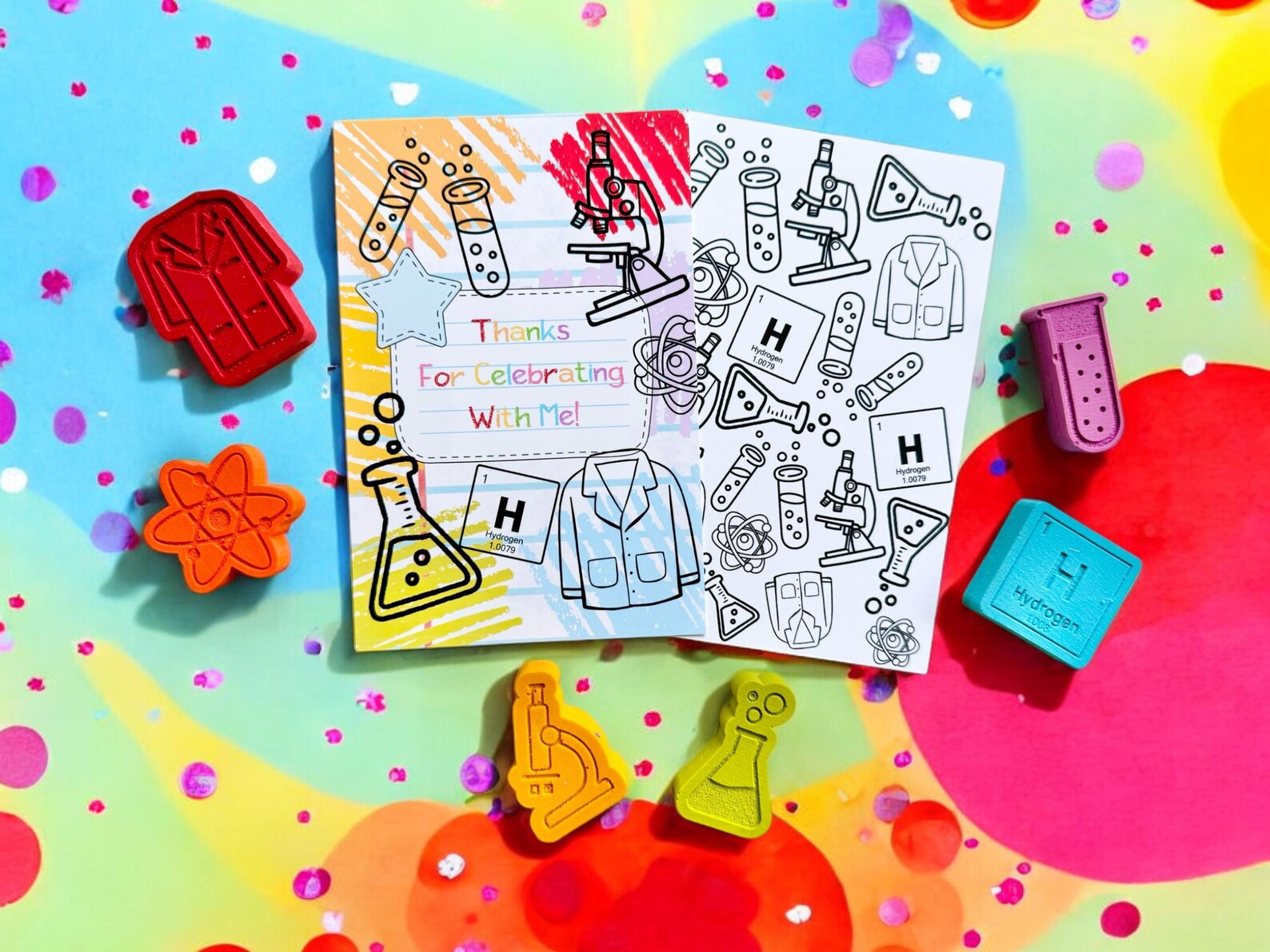 Science Party Favors - Science Lab Crayons - Science Birthday Party ...