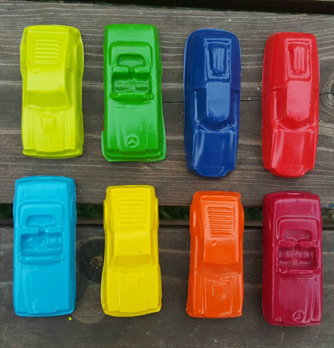 Toy Car Crayons Set of 8 Car Party Favor Cars Party Kids Party Favors ...
