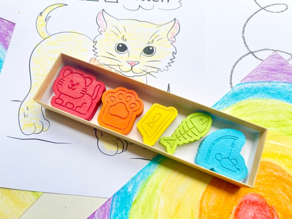 Kitten Crayons - Cat Birthday Party Favors - Kids Gifts - Gifts For ...