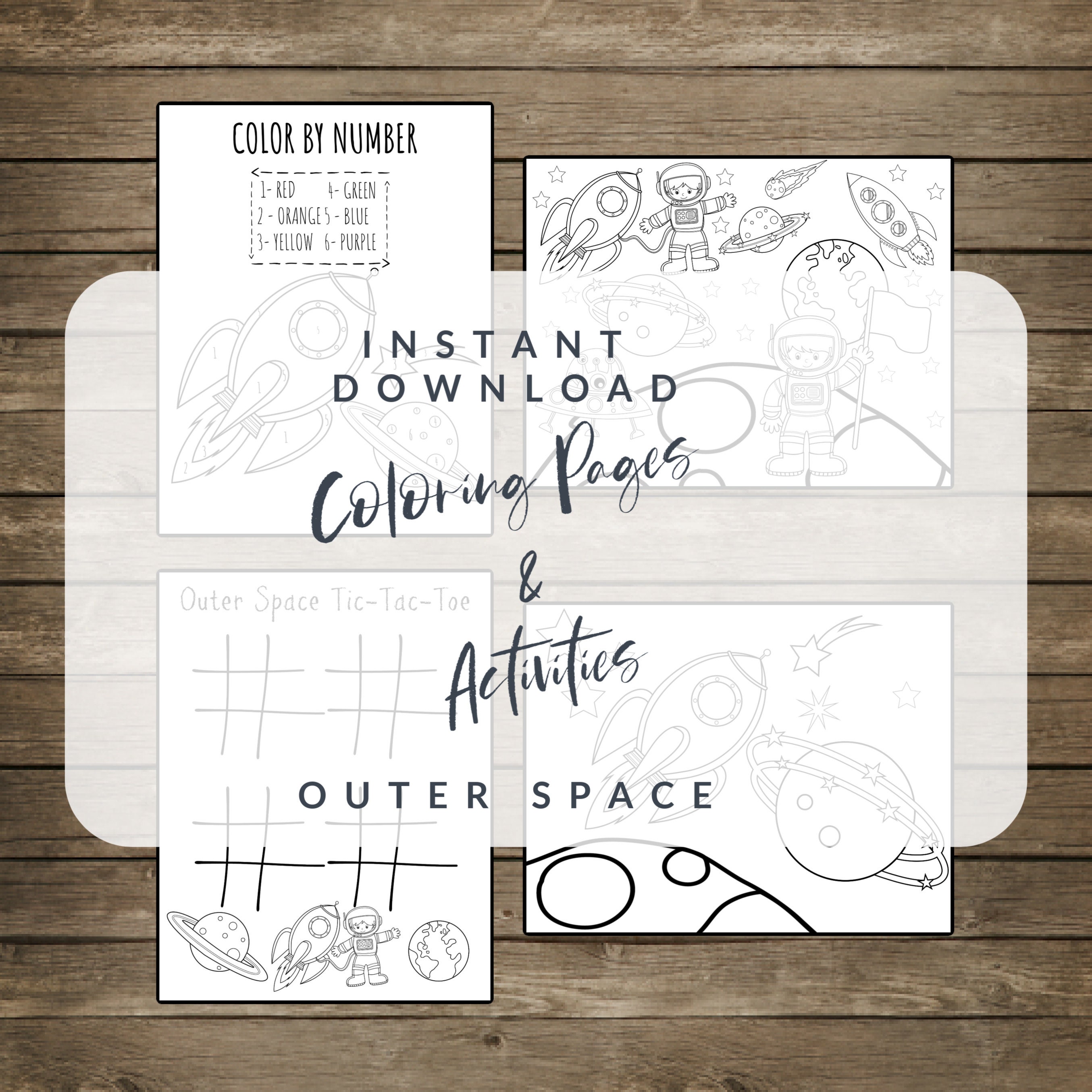 Outer Space Color By Number