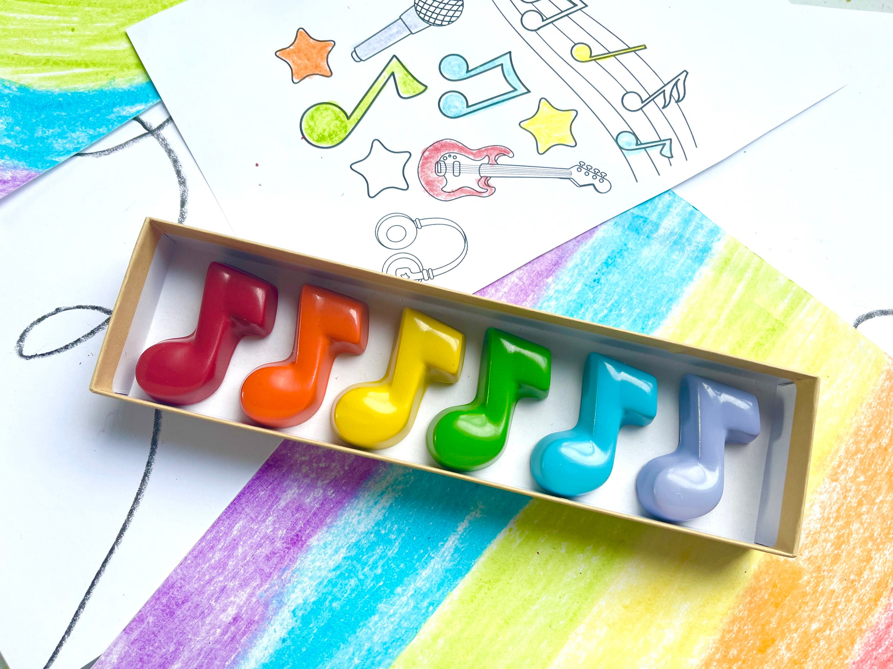 Music Crayons Music Party Favors Kids Gifts Kids - Etsy