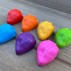 Strawberry Crayons - Strawberry Party Favors - Strawberry Birthday ...