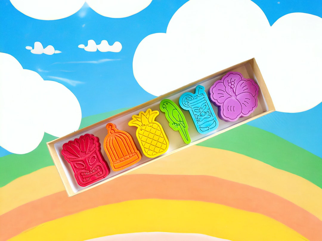 Tropical Crayons - Tropical Party Favors - Tropical Birthday Party ...