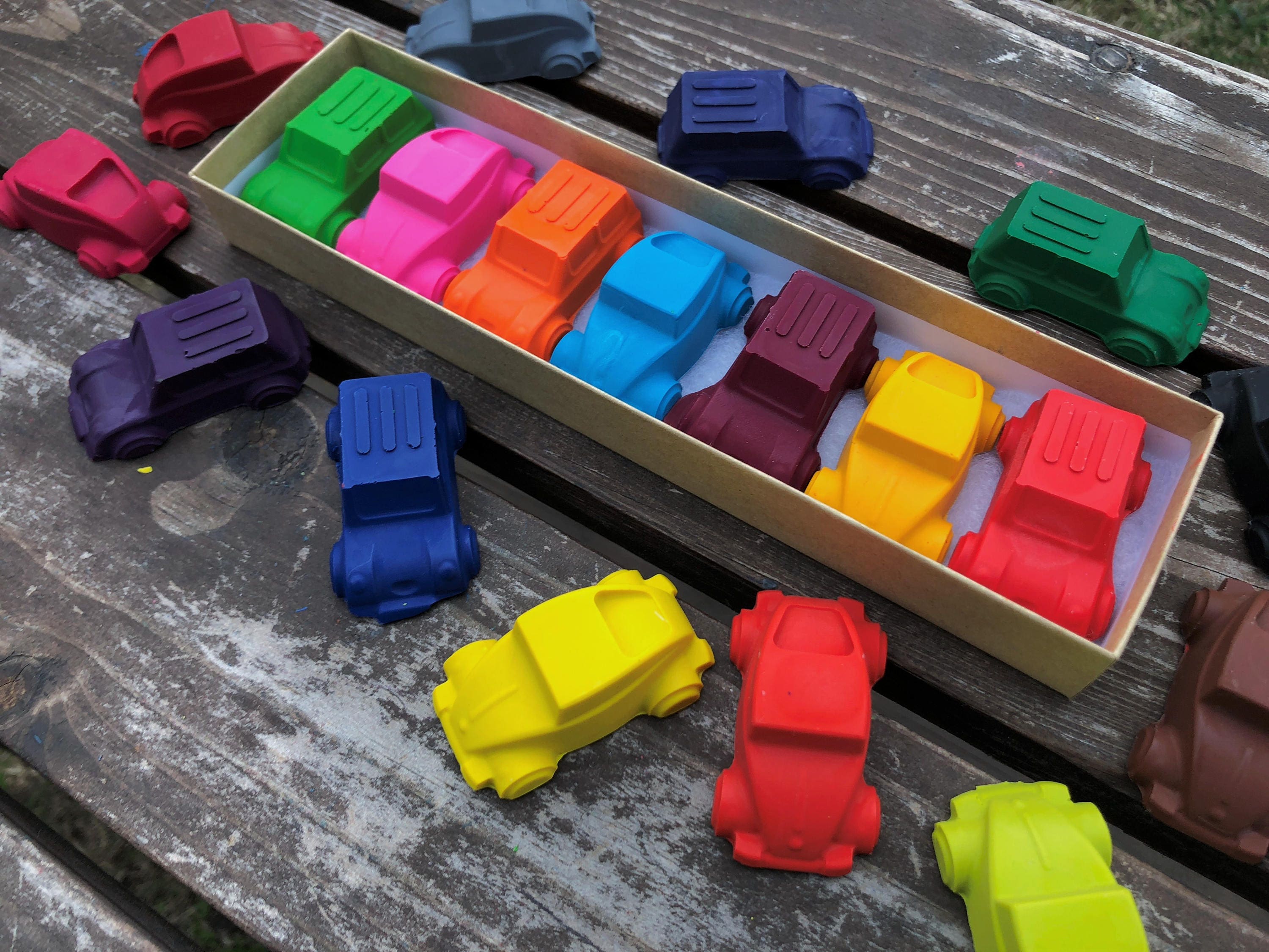 Car Crayons - Car Party Favors - Gifts for Kids - Stocking Stuffers for ...