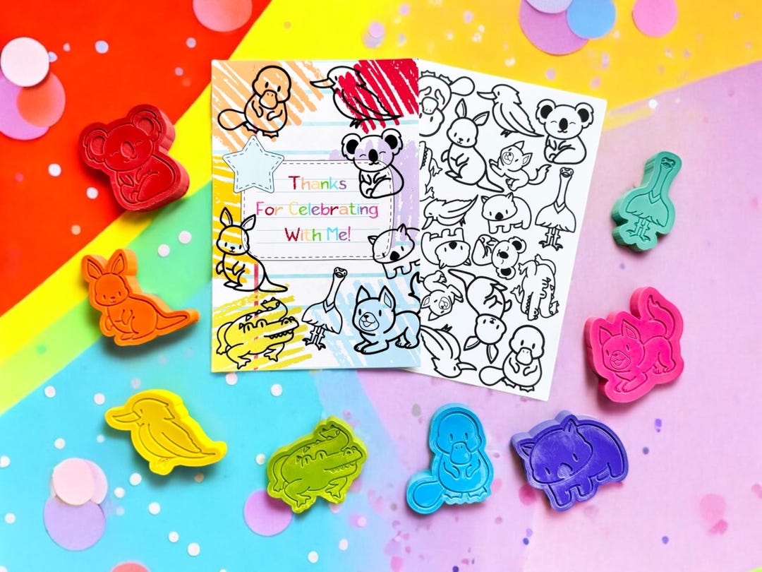 Outback Animal Party Favors – Kids Birthday Goodie Bags, Personalized ...