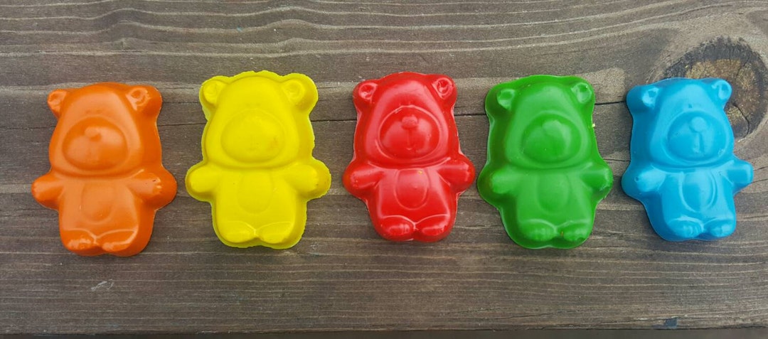 Teddy Bear Crayons Set of 10 Bear Crayons Teddy Bear Crayons Teddy Bear ...