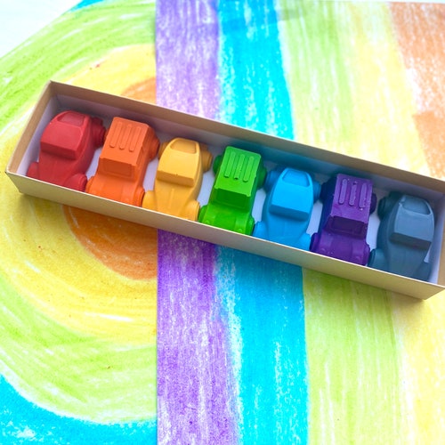 Car Crayons Car Party Favors Gifts for Kids Stocking - Etsy