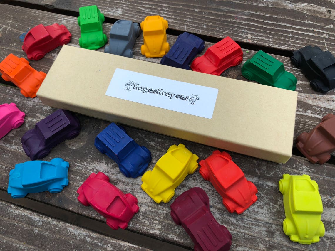 Car Crayons - Car Party Favors - Gifts for Kids - Stocking Stuffers for ...