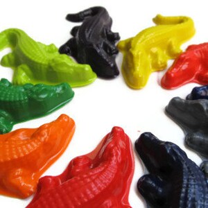 Alligator Crayons Set of 20 - Alligator Party Favors - Alligator ...