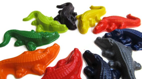 Alligator Crayons Set of 20 Alligator Party Favors - Etsy