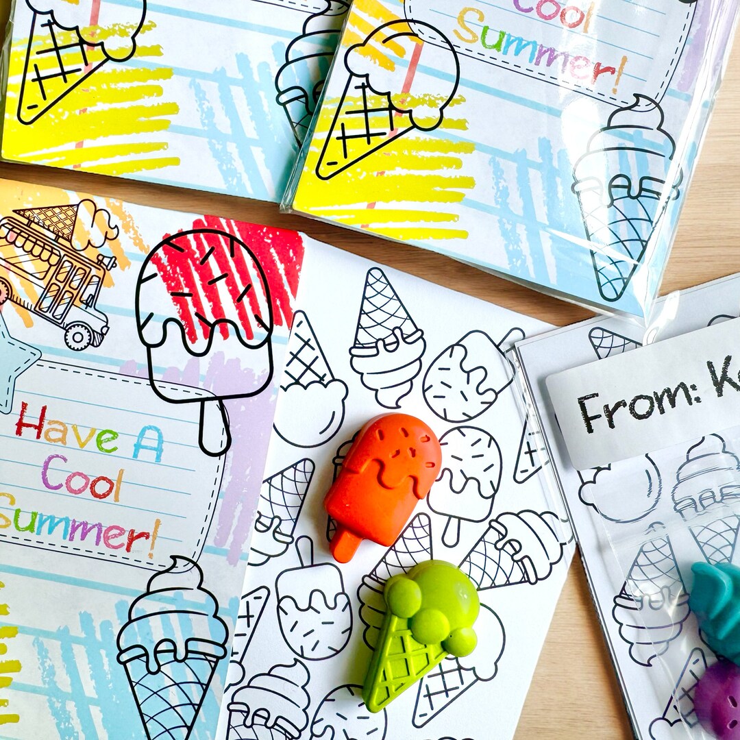 End of the School Year Party Favors - Ice Cream Crayons - Last Day ...