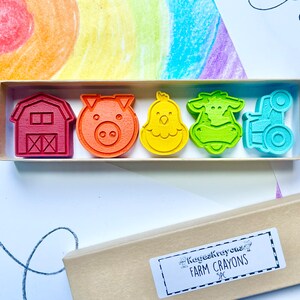 Farm Crayons - Farm Party Favors - Gifts for Kids - Stocking Stuffers ...