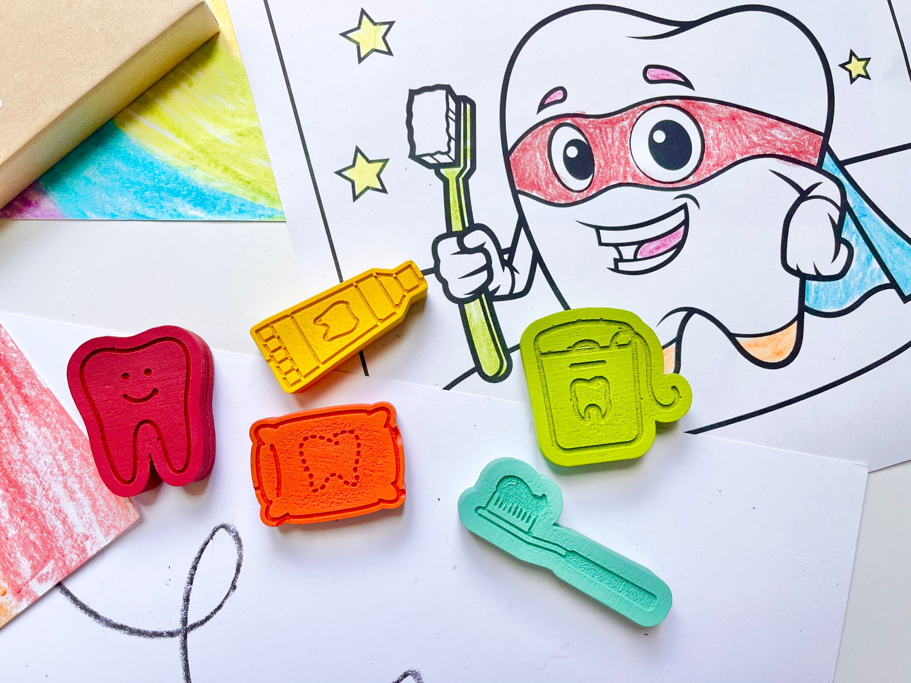 Happy Teeth Crayons Tooth Fairy Gift Gift From Tooth Fairy - Etsy