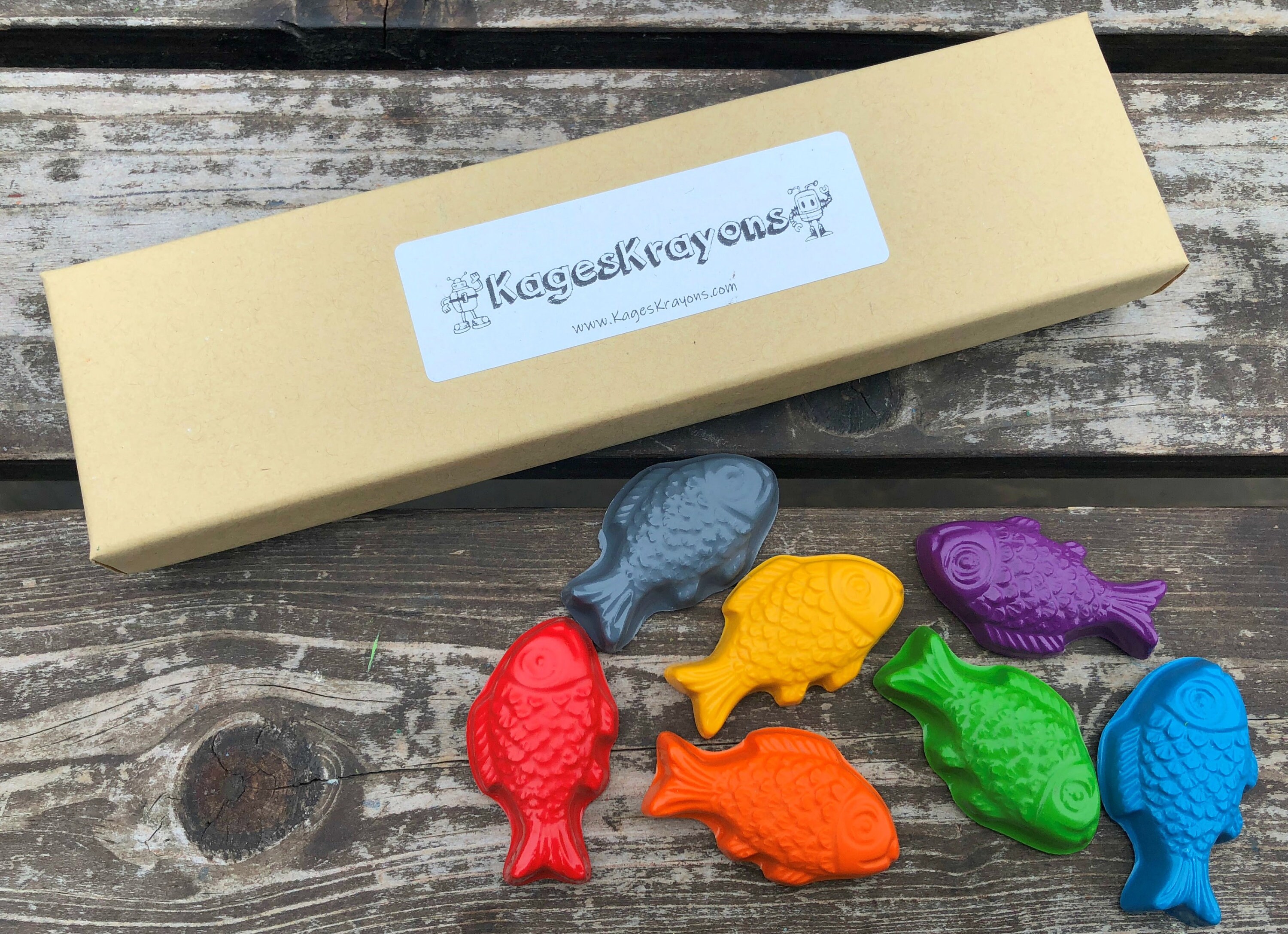 Fish Crayons Fish Party Favors Kids Gifts Gifts for Kids | Etsy
