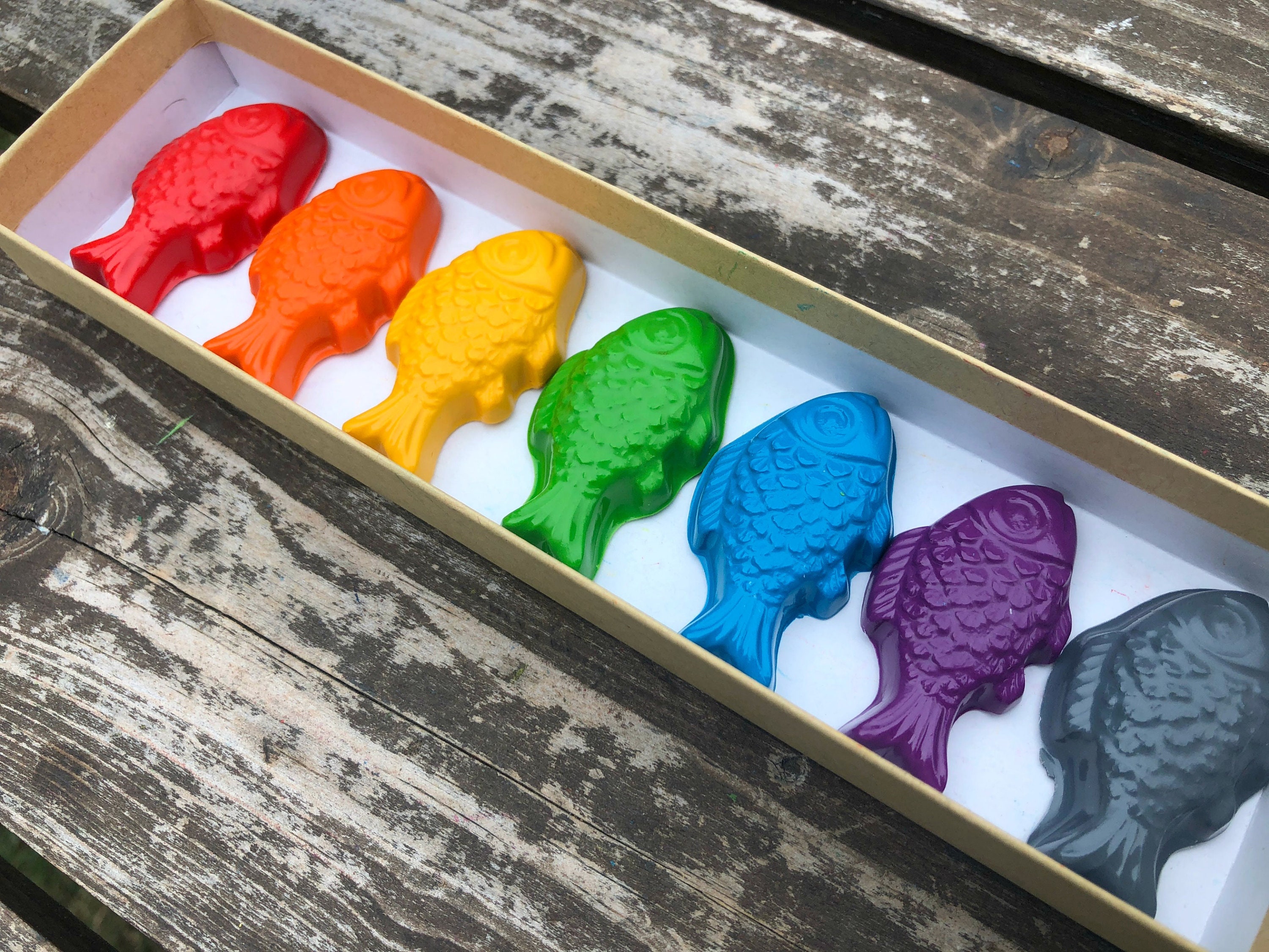 Fish Crayons Fish Party Favors Kids Gifts Gifts for Kids | Etsy