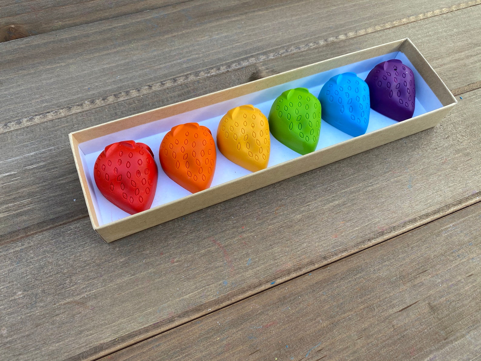 Strawberry Crayons Strawberry Party Favors Strawberry - Etsy