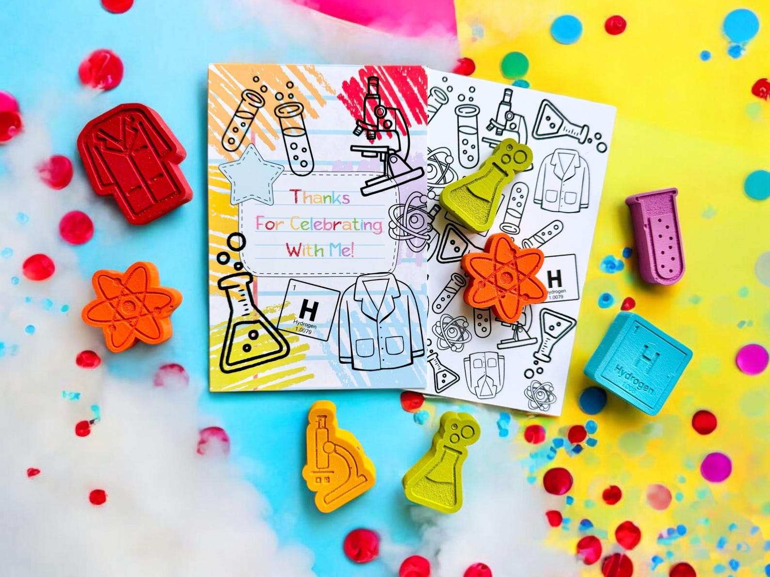 Science Party Favors - Science Lab Crayons - Science Birthday Party ...