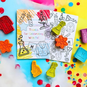 Science Party Favors - Science Lab Crayons - Science Birthday Party ...