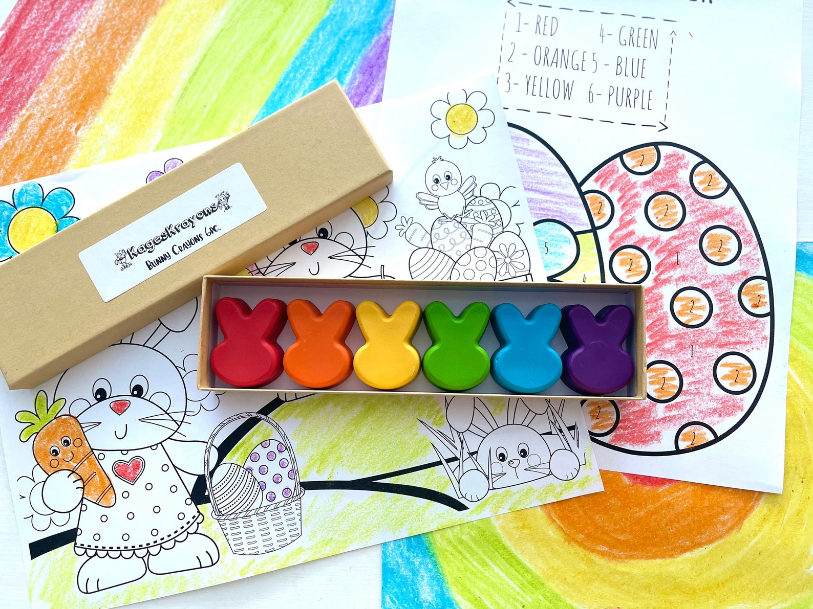 Bunny Crayons - Kids Easter Basket Stuffers - Boys Easter Basket ...