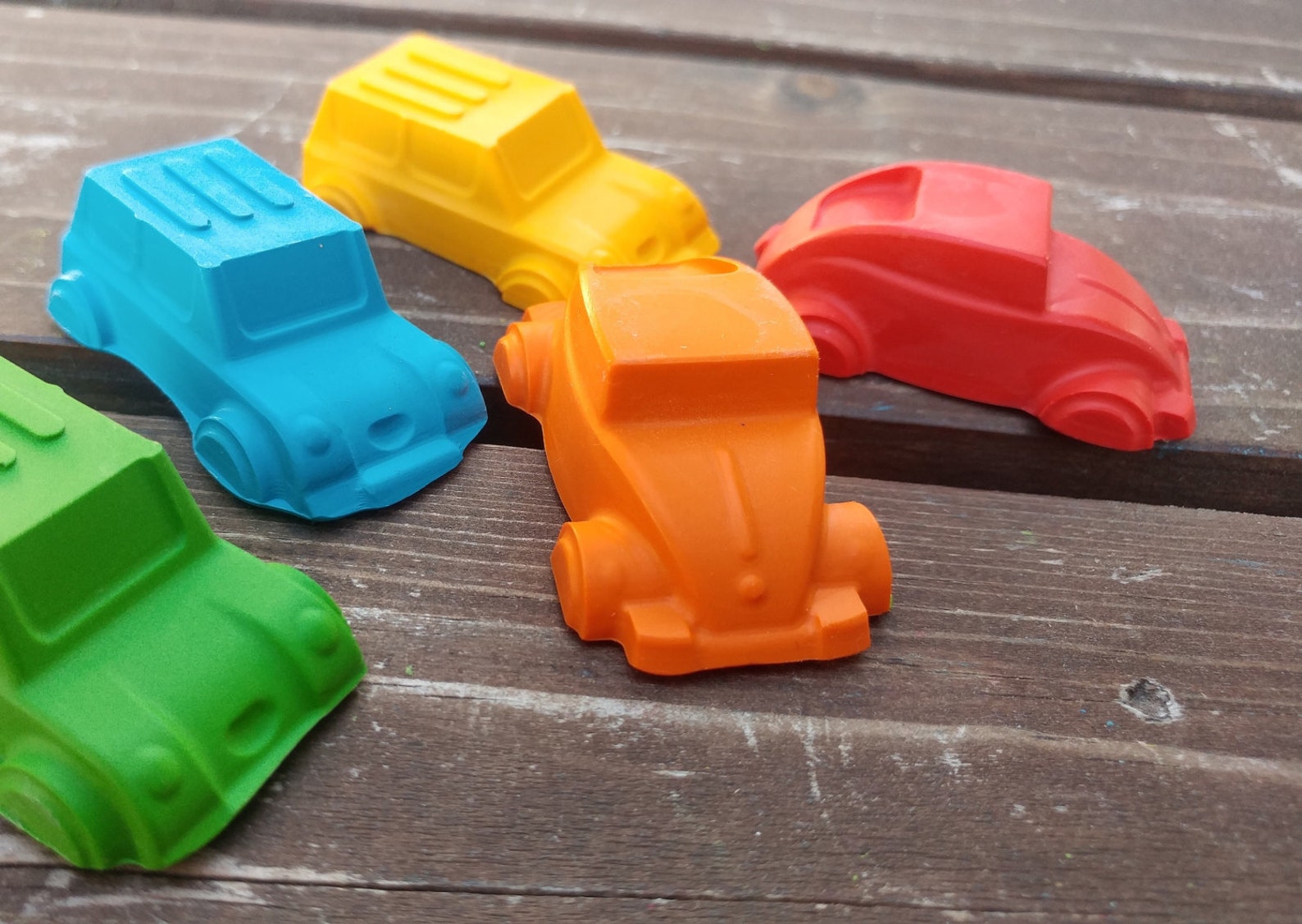 Car Crayons Set of 5 Car Party Favors Cars Party Kids - Etsy