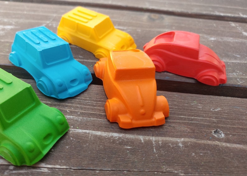 Car Crayons Set of 5 Car Party Favors Cars Party Kids - Etsy
