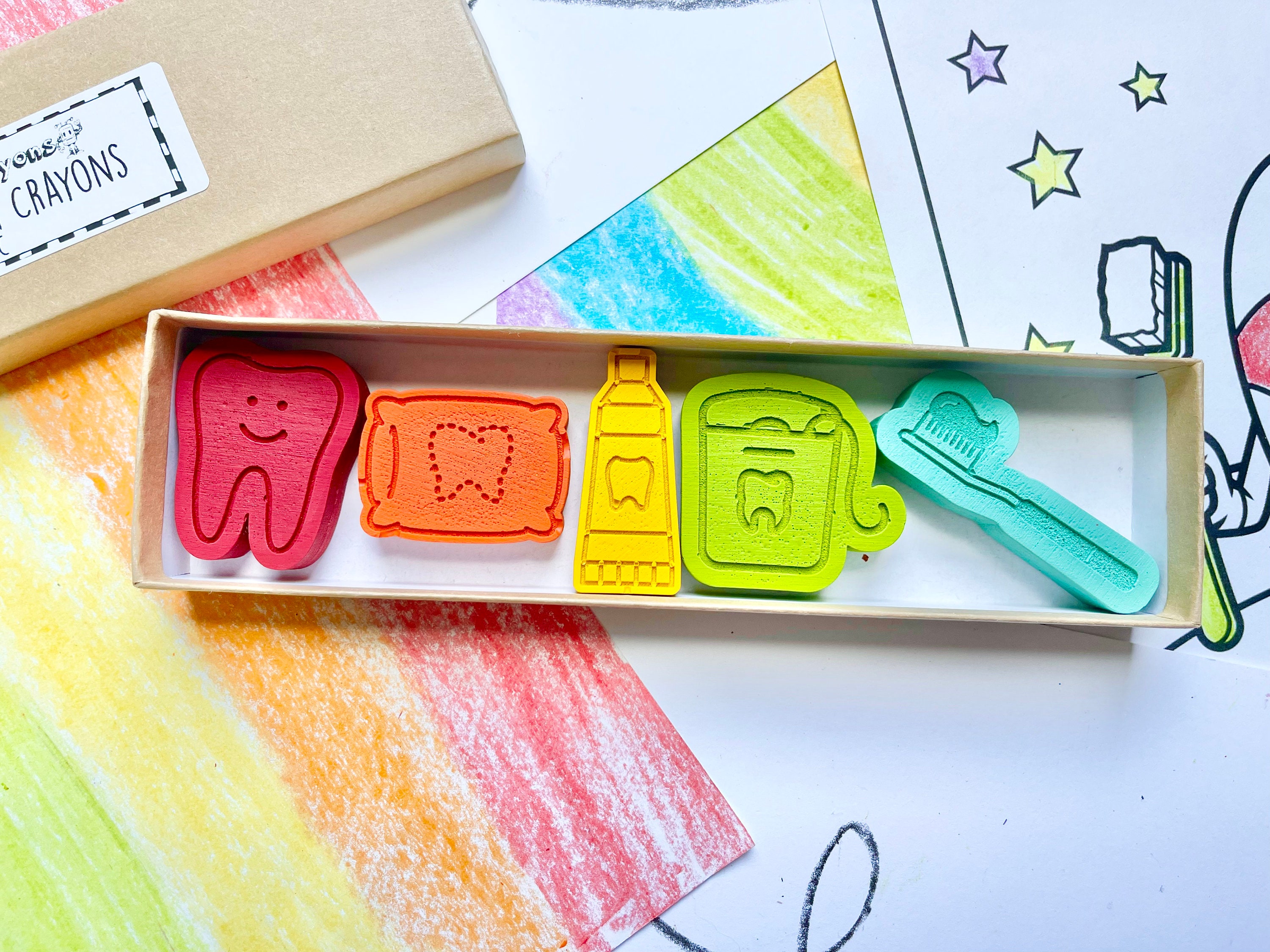 Happy Teeth Crayons Tooth Fairy Gift Gift From Tooth Fairy - Etsy