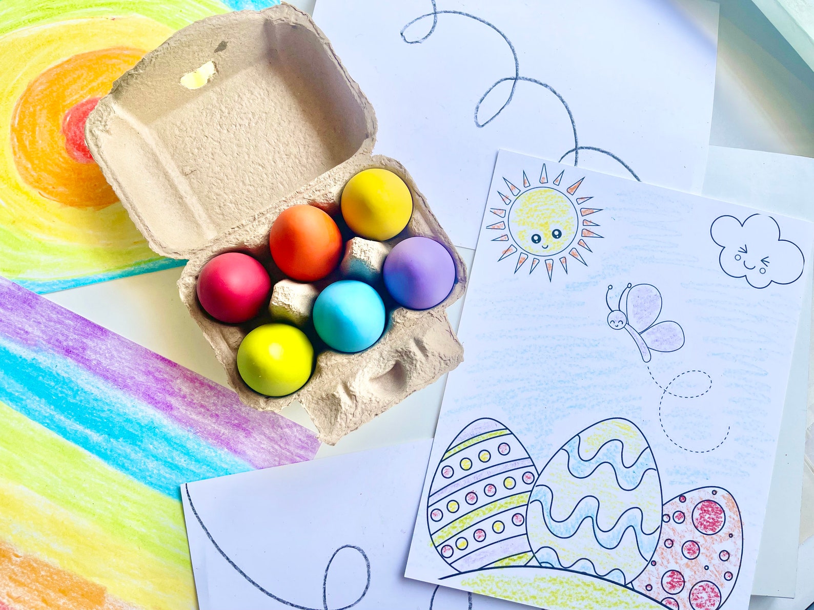 Easter Egg Crayons - Easter Gifts for Kids - Toddler Easter Basket ...