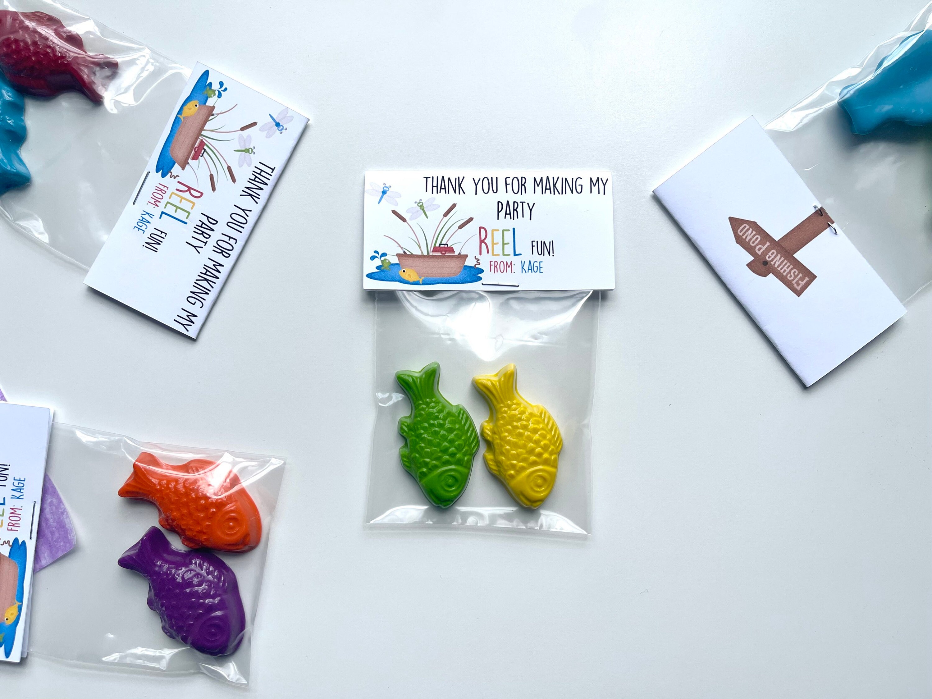 Fish Party Favors Fish Crayons Fish Birthday Party Favors | Etsy