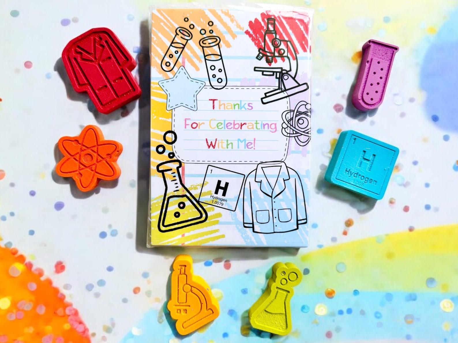 Science Party Favors - Science Lab Crayons - Science Birthday Party ...