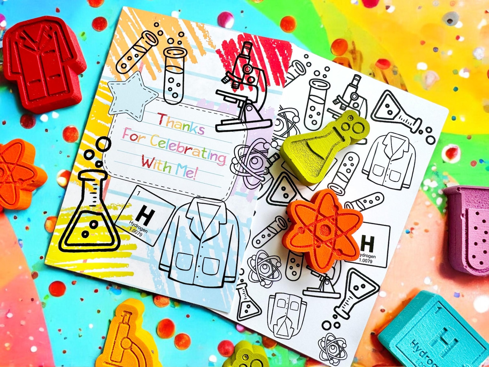 Science Party Favors Science Lab Crayons Science Birthday Party Favors ...