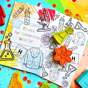 Science Party Favors - Science Lab Crayons - Science Birthday Party ...