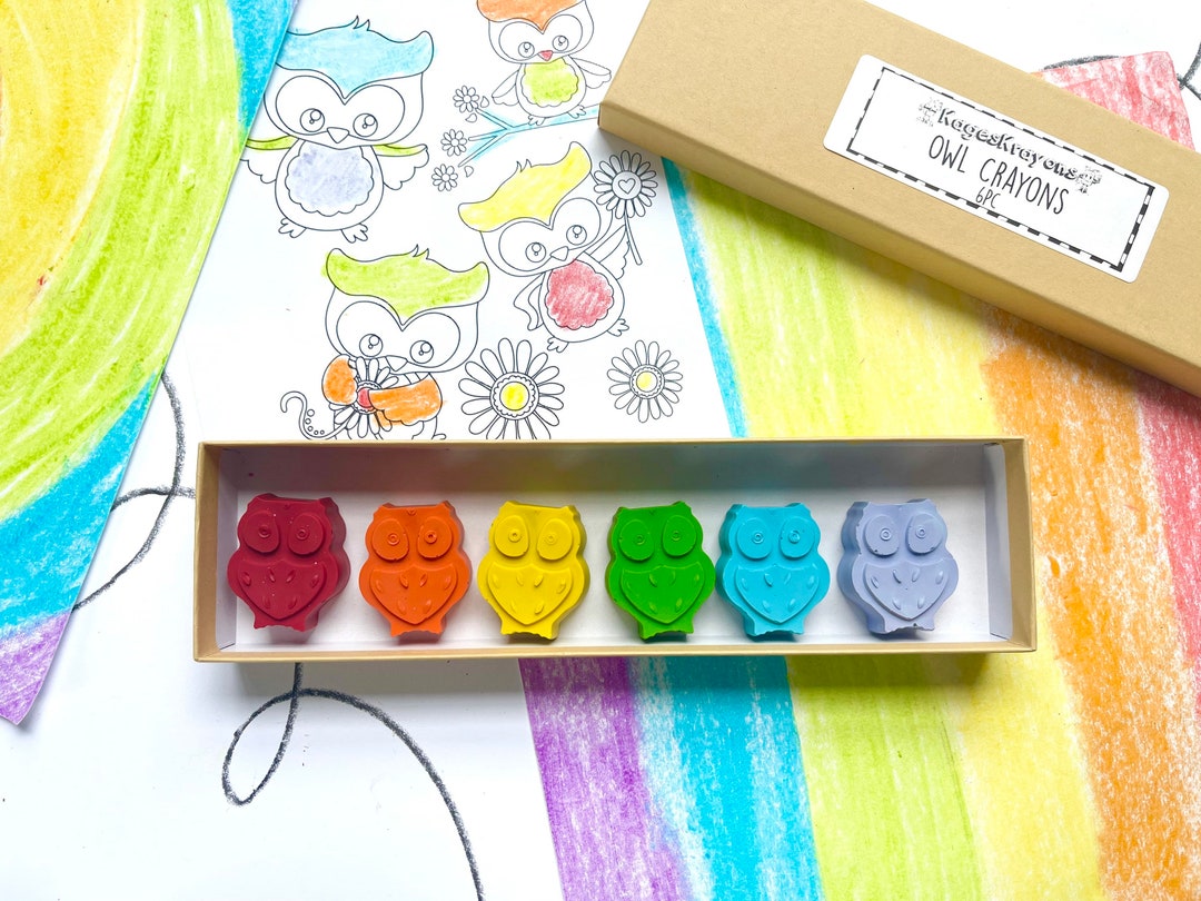 Owl Crayons - Woodland Party Favors - Kids Gifts - Kids Stocking ...