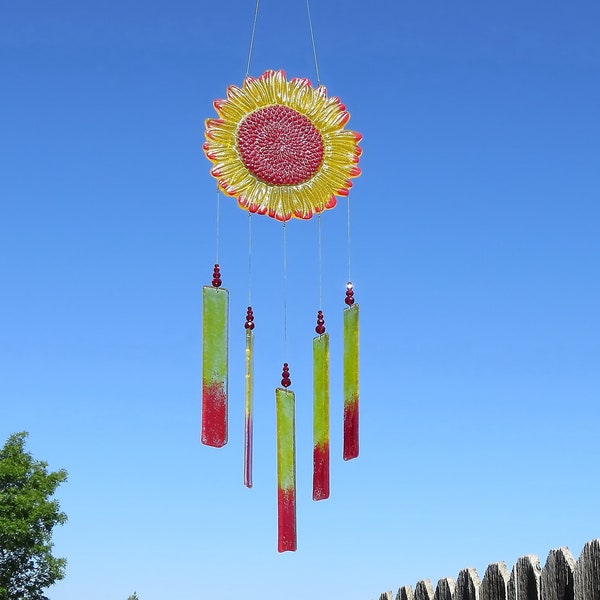 Sunflower Wind Chime - Etsy