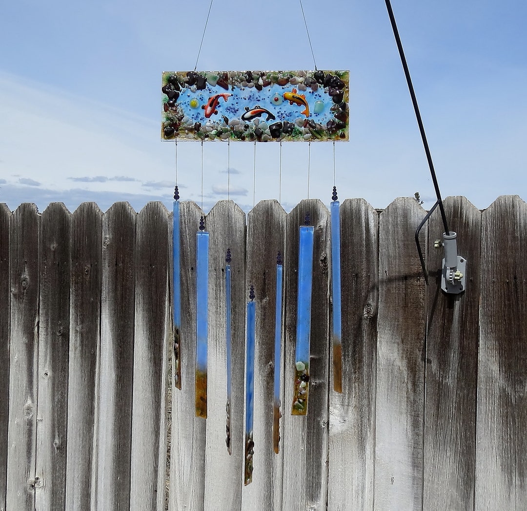 This Beautiful Koi Fish Pond Wind Chime Will Add Color to Any Area of ...