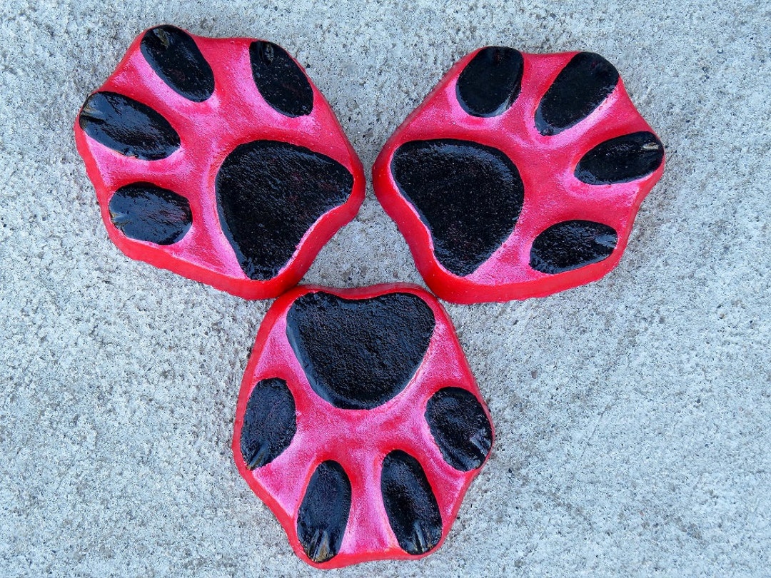Dog Paw Print Planter Feet, Pot Feet, Dog Print, Yard Art, Patio Decor ...
