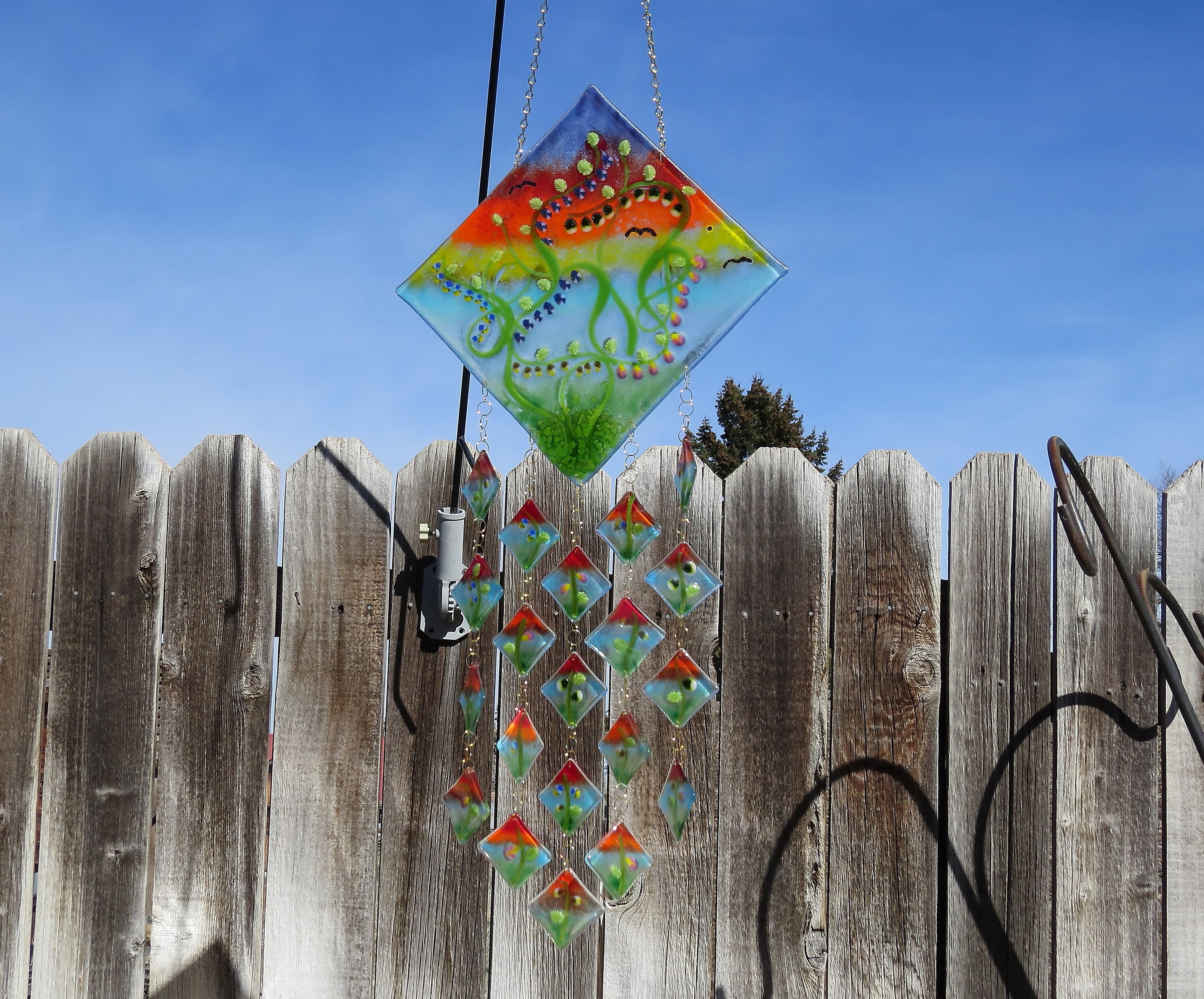 This Beautiful Wind Chime Will Add Color to Any Area of Your - Etsy
