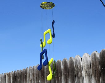 Music Note Wind Chime - Etsy